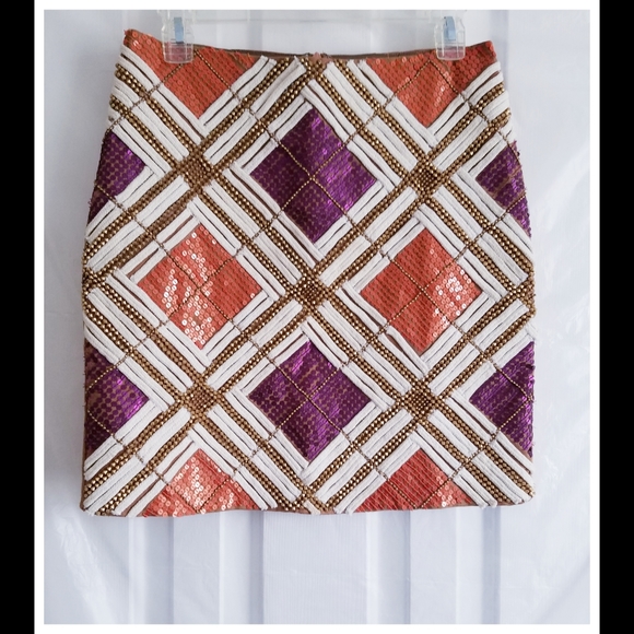 Dresses | Mini Skirt Beautiful Detailssequins With Inner Lining | Poshmark